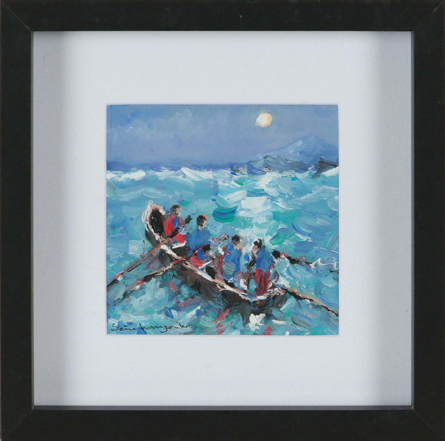 Sean Lorinyenko | THE CURRACH MEN UNDER THE NIGHT SKY | MutualArt