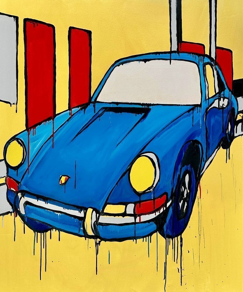 Jasper Knight | gloss acrylic and gesso on canvas (2018) | MutualArt