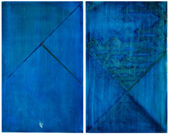 Hans Fischli | Blaue Tafel I und II (1955) (1957) | MutualArt
