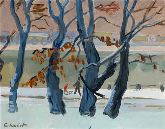 Martin Alfred Christ | Schlittenfahrt an der Rheinpromenade (2024 ...