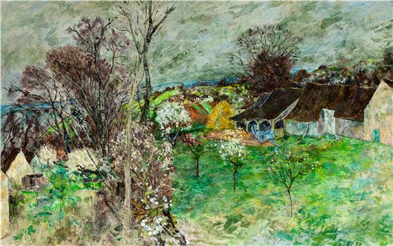 Curt Manz | Landschaft mit Bauernhaus (2024) | MutualArt