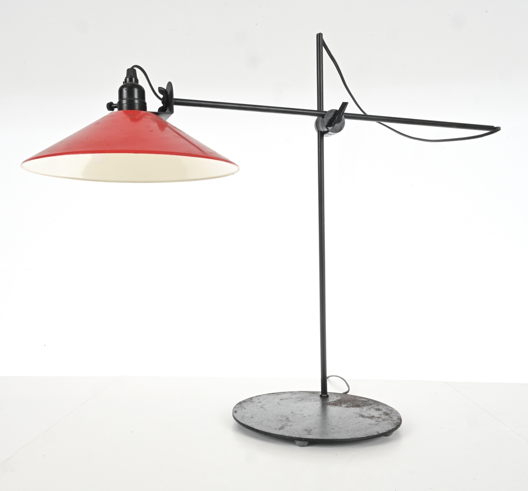 Enzo Mari | MID-CENTURY COUNTERBALANCE TABLE LAMP | MutualArt