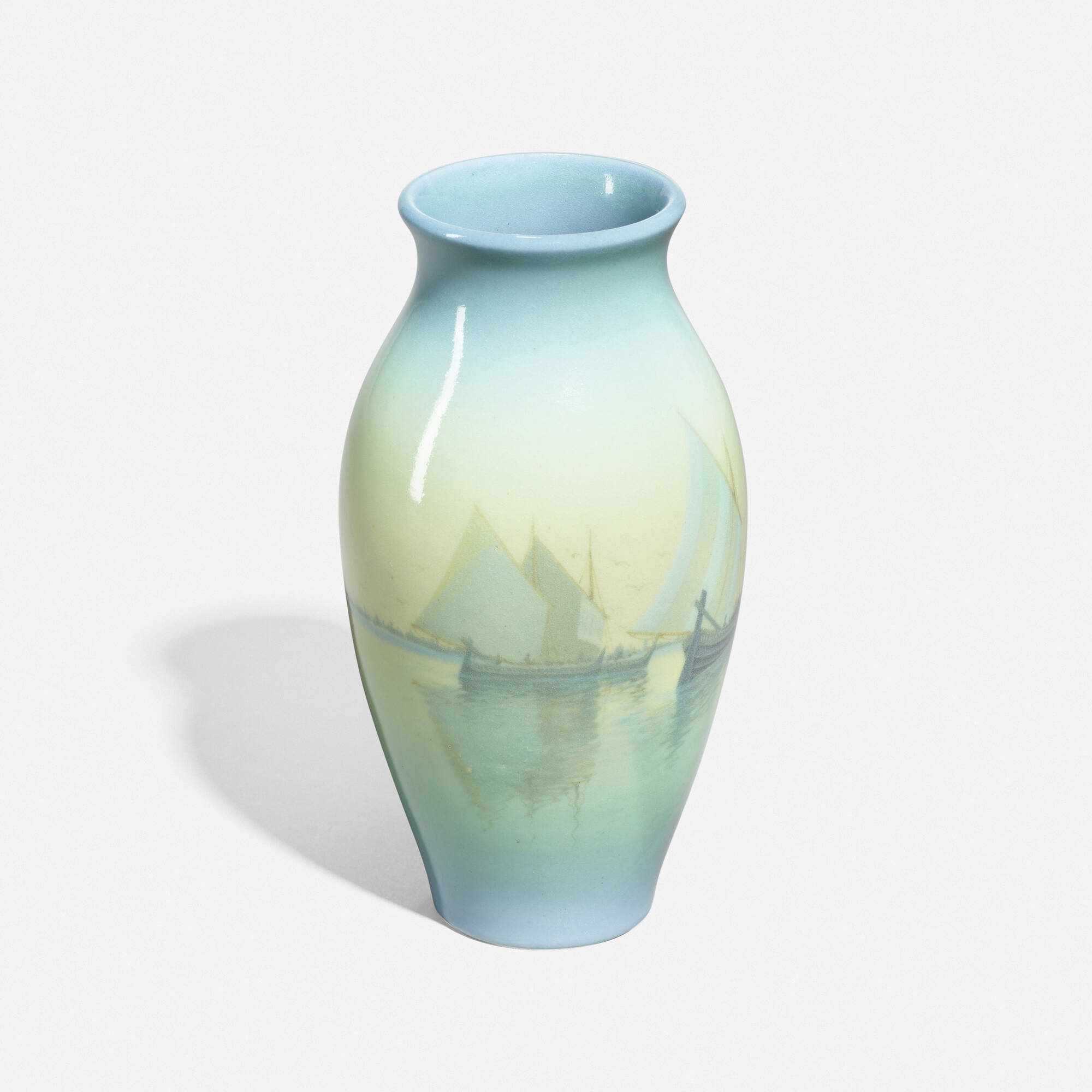 Charles Schmidt | Marine scenic Decorated Porcelain vase with Venice ...