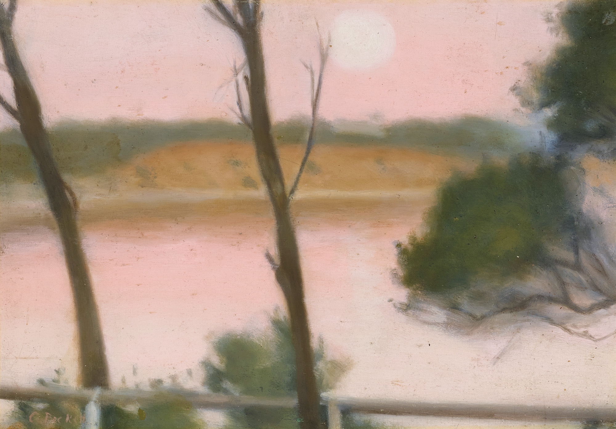 Clarice Beckett | The Boat Sheds | MutualArt