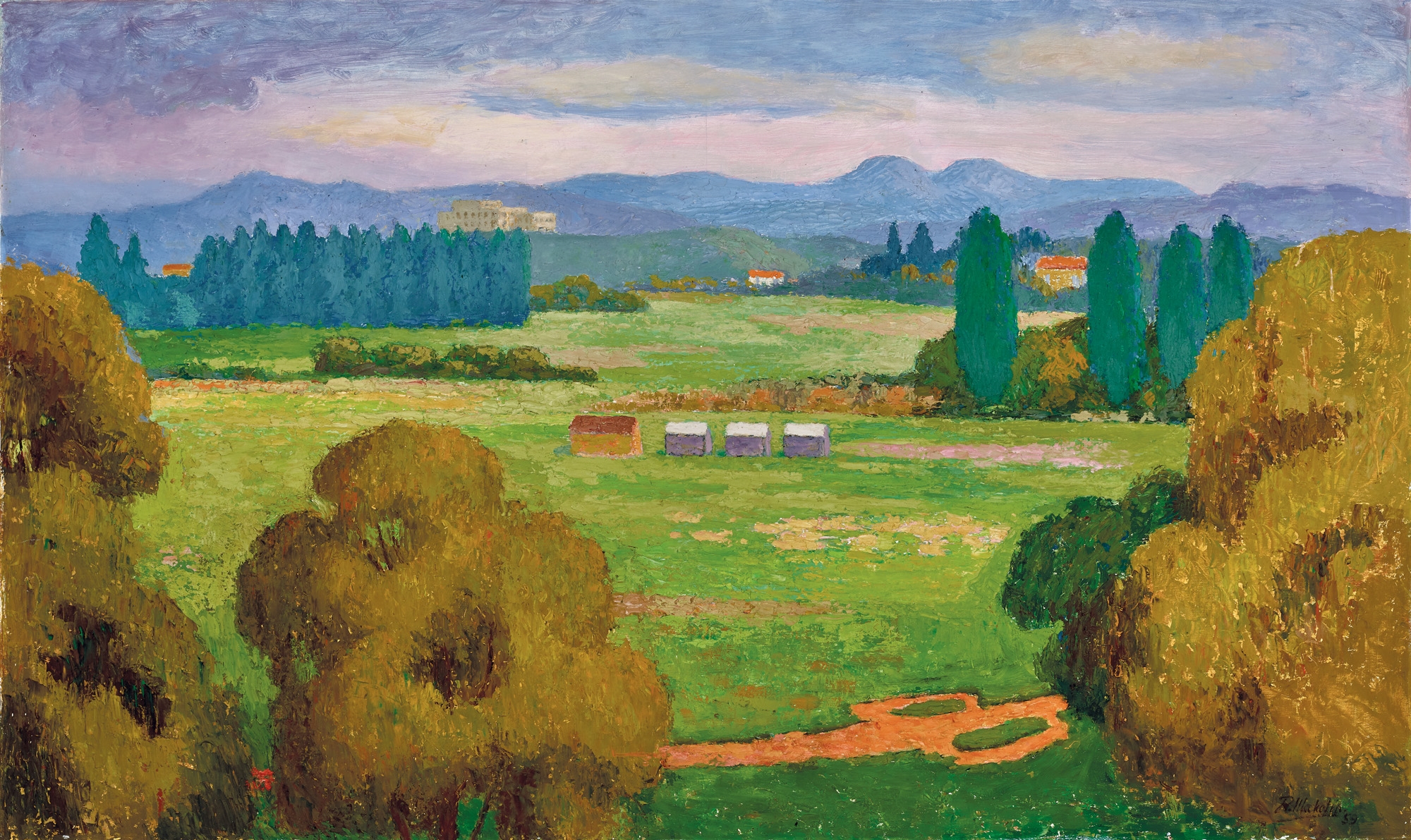 Roland Wakelin | Flowers in Yellow Vase (1936) | MutualArt