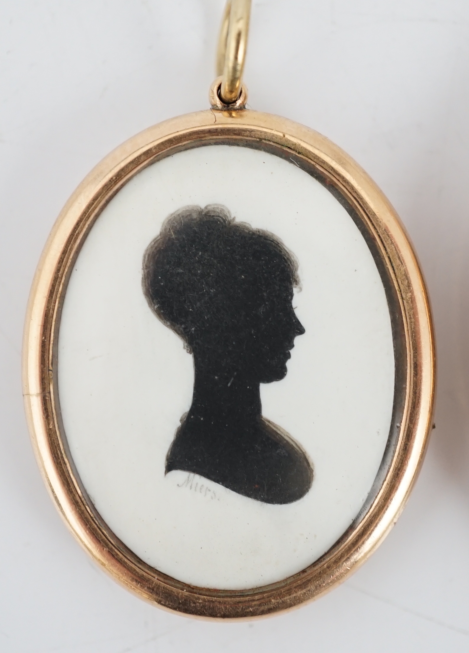 John Miers | John Miers (1756-1821) Silhouettes of a lady and ...