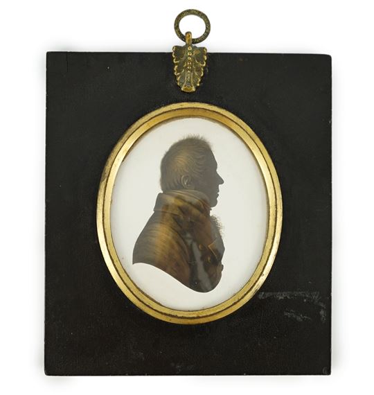 John Miers | John Miers (1756-1821) Silhouette of a gentlemanpainted ...