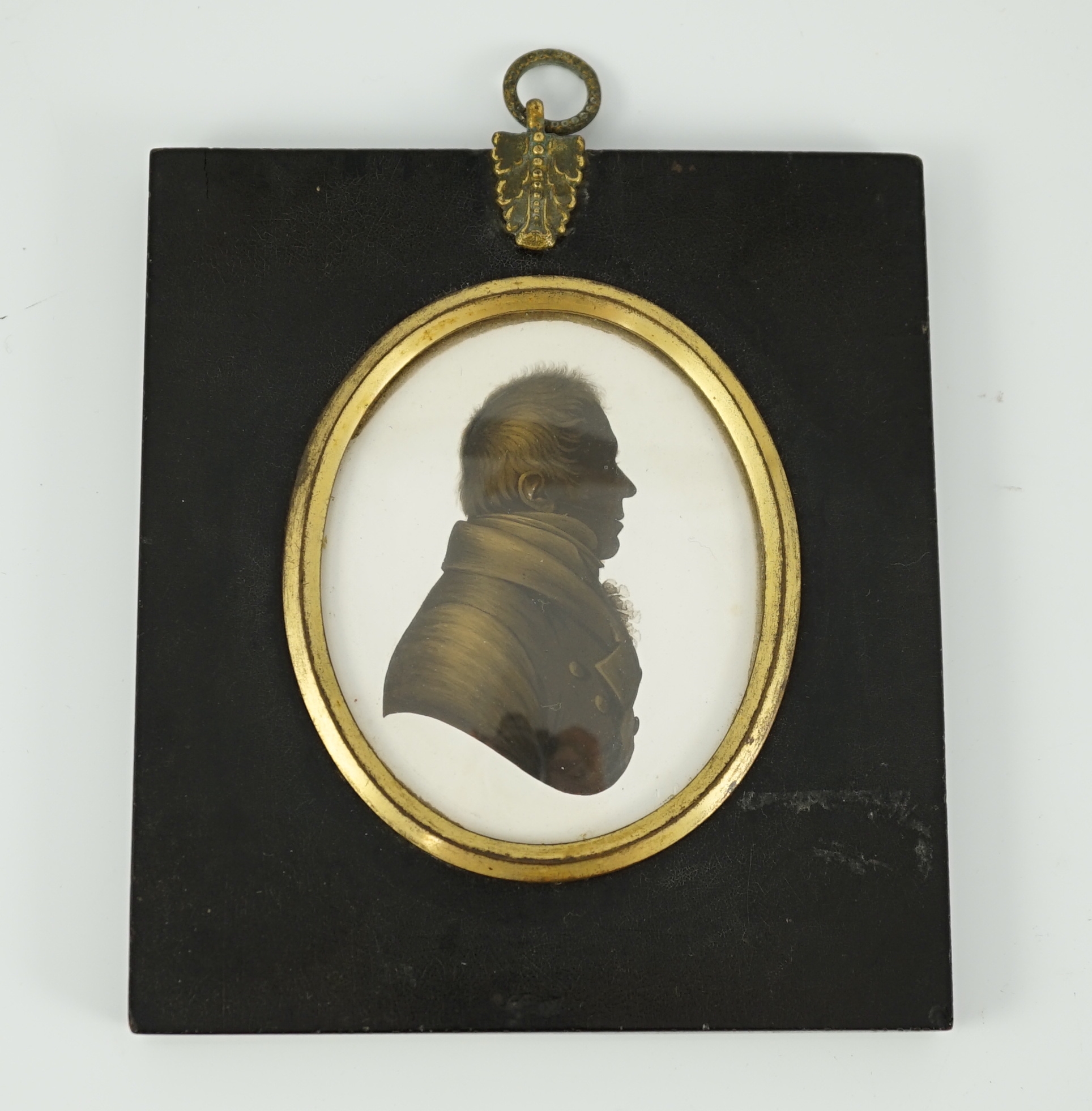 John Miers | John Miers (1756-1821) Silhouette of a gentlemanpainted ...