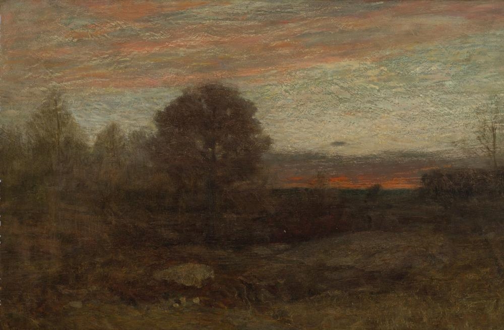 Dwight William Tryon | Moonlight in Rhode Island (1890) | MutualArt