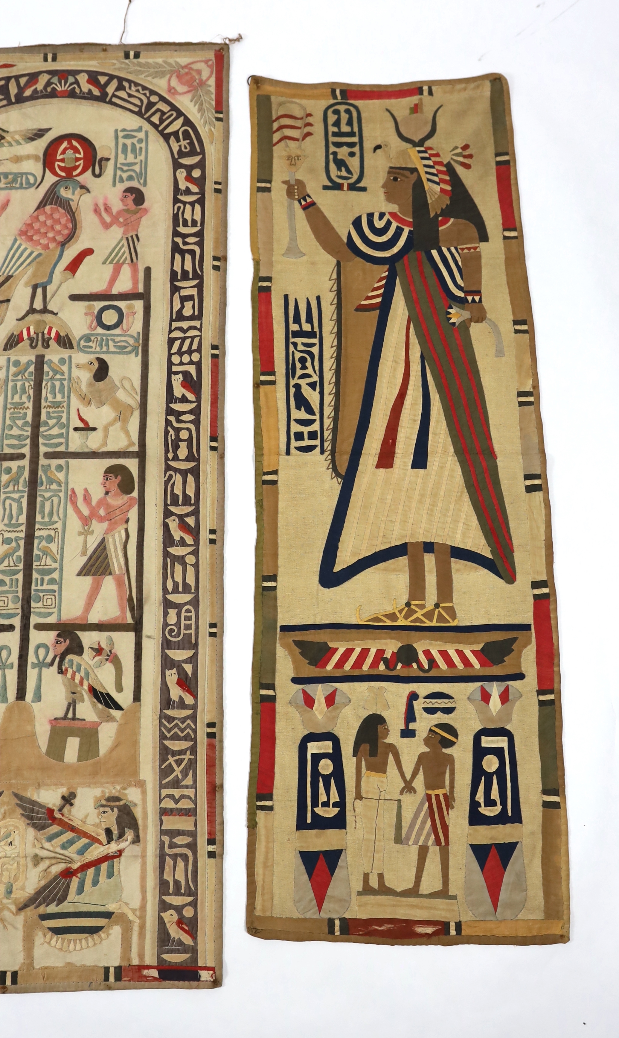 Howard Carter | Four 1930’s Egyptian appliqué wall panels | MutualArt