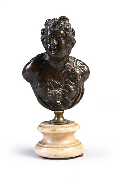 Niccolò Roccatagliata | Patinated bronze bust of a Bacchante (17th ...
