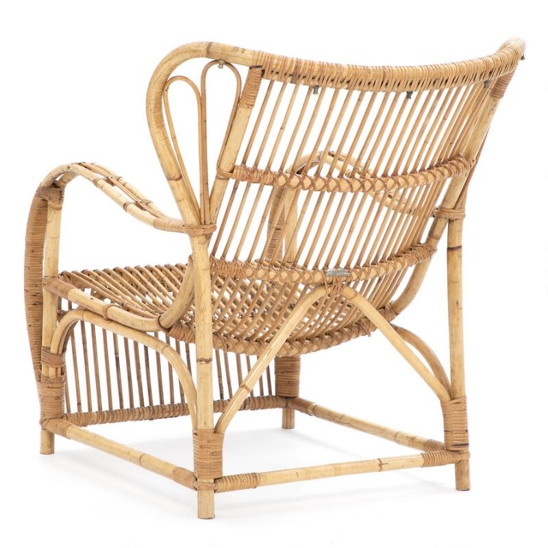 Viggo Boesen | Rattan and wicker easy chair | MutualArt