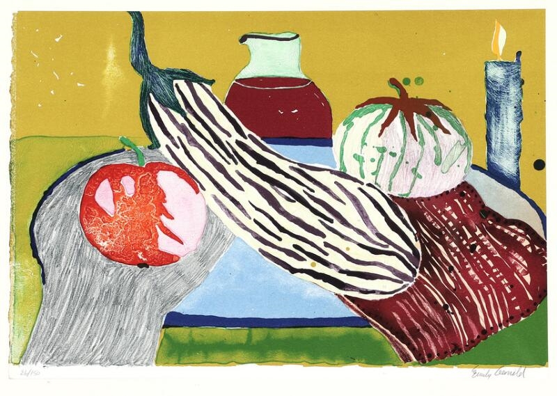 Emily Gernild | Still life with candle and aubergine | MutualArt