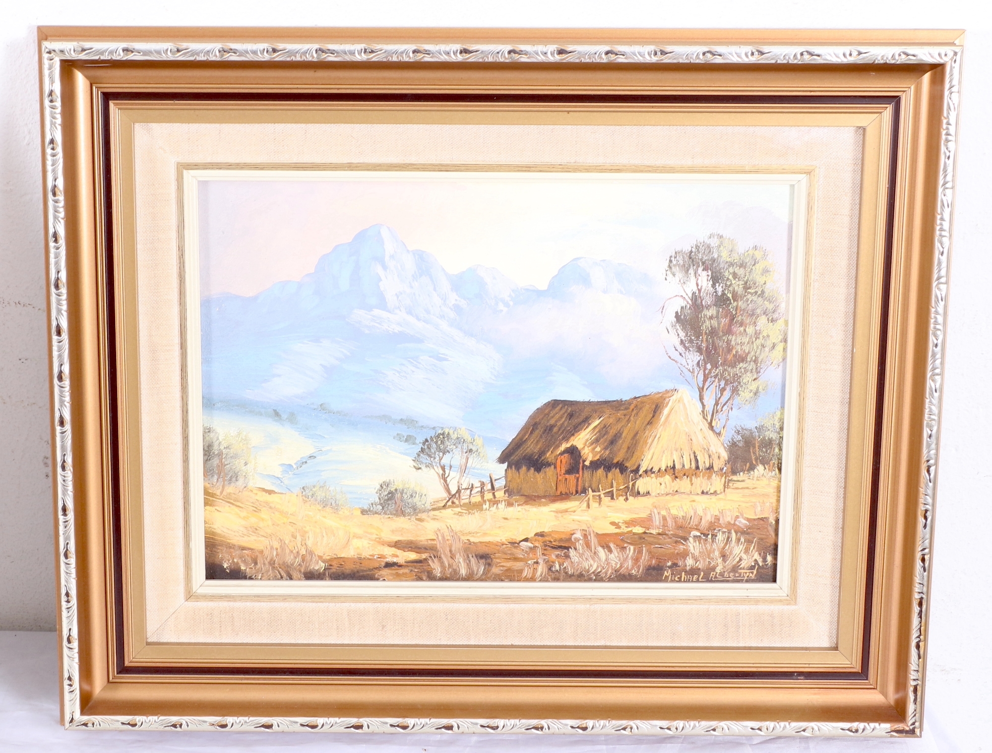 Michael Albertyn | HUT IN A MOUNTAINOUS LANDSCAPE | MutualArt