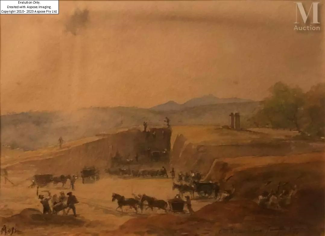 Alexis Mossa | La construction du Regina Palace à | MutualArt