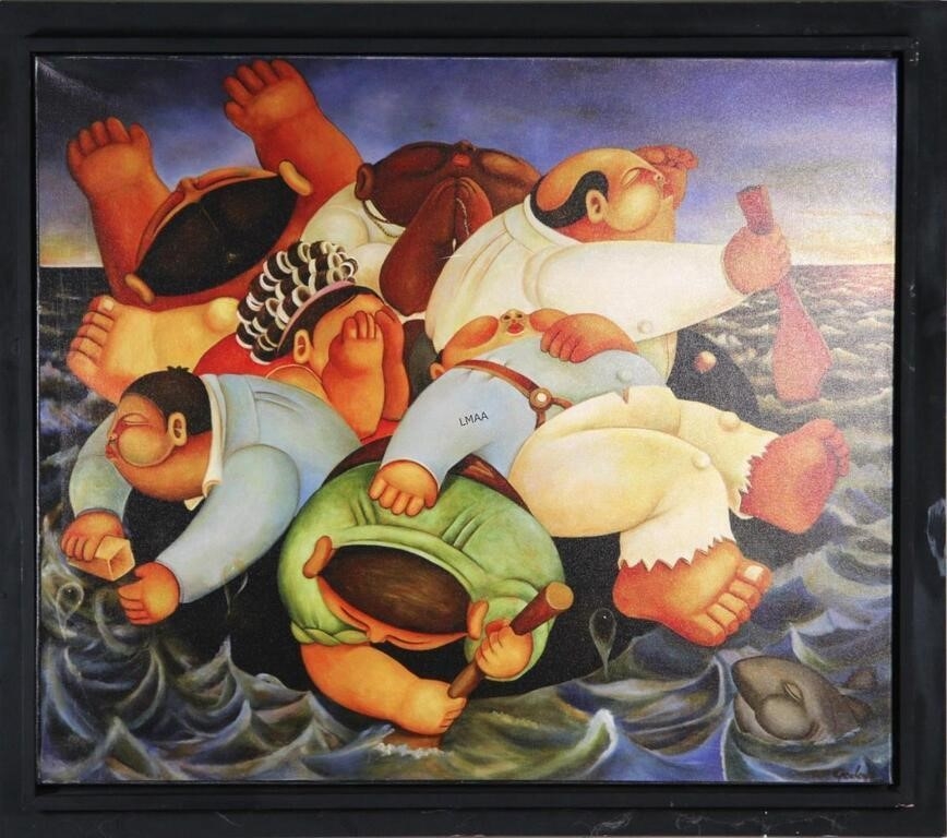 Alberto Godoy | BALSEROS BY ALBERTO GODOY OIL ON CANVAS | MutualArt