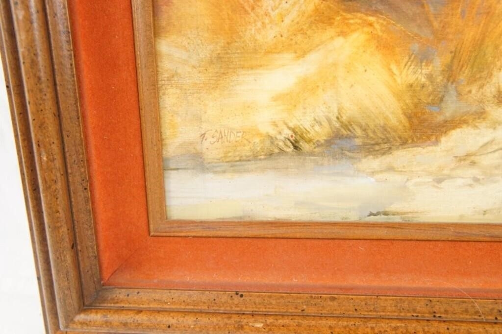 Tom Sanders | Tom Sanders oil on board Painting of Pheasants | MutualArt