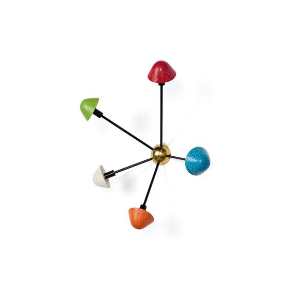 Robert Mathieu | A sconce or ceiling light in black lacquered tubular ...