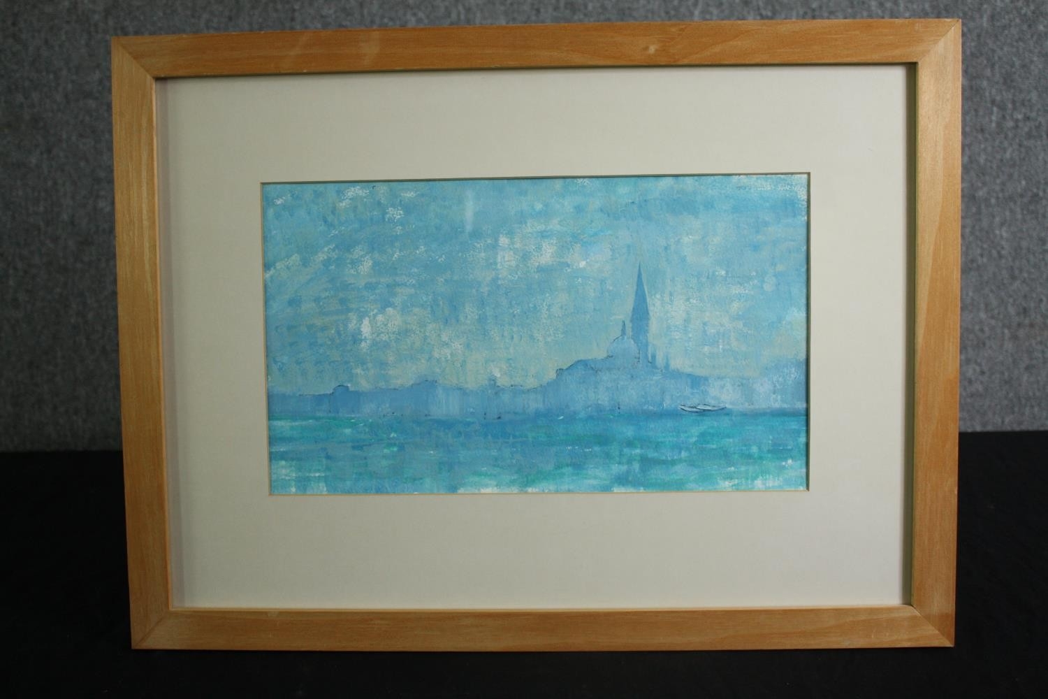 Diana Boyd | blue monochrome view of Venice | MutualArt