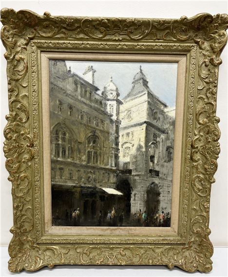 Rod Pearce | Continental Street Scene with figures, probably Venice ...