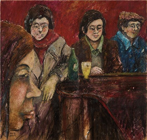 David Azuz | Scène de café | MutualArt