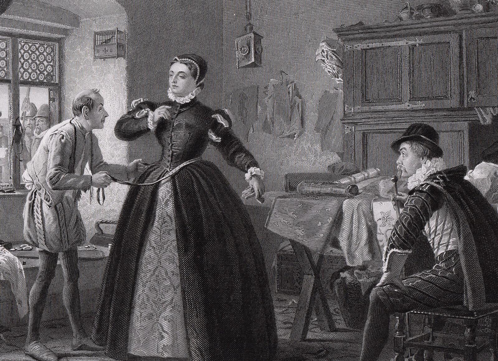 Henry Stacy Marks | The Lady's Tailor (1869) | MutualArt