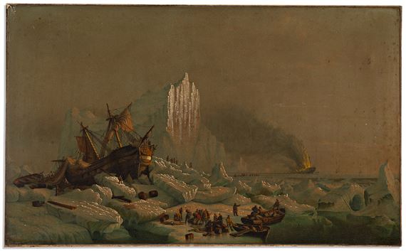 William Bradford | Sealers Crushed by Icebergs (1866) | MutualArt