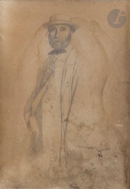 Jacques-Gustave Hamelin | Two potraits, man and woman, three-quarter ...