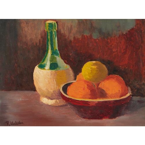 Roland Wakelin | Flowers in Yellow Vase (1936) | MutualArt