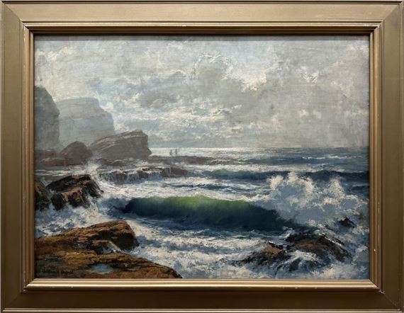 William T. Cooper | WILLIAM T. COOPER PAINTING THE ROCKS AT DUDLEY ...