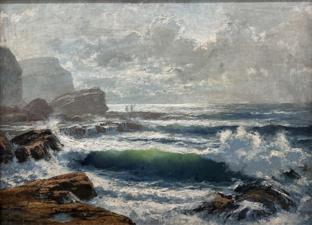 William T. Cooper | WILLIAM T. COOPER PAINTING THE ROCKS AT DUDLEY ...