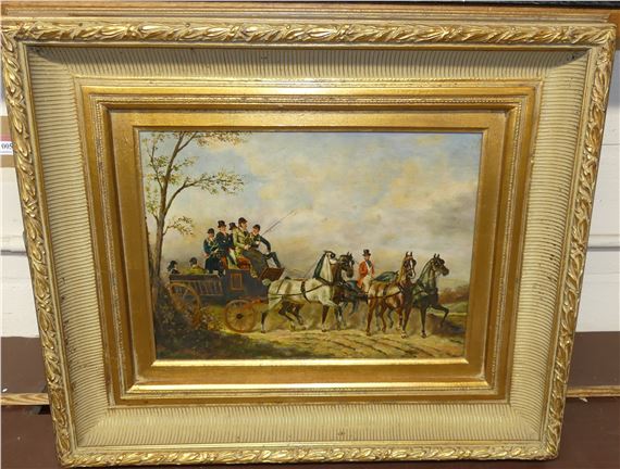 John Charles Maggs | Stagecoach scene | MutualArt