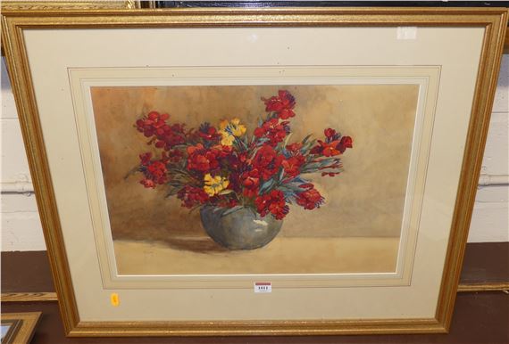 E. Jacob | Still life with flowers in a bowl (19) | MutualArt