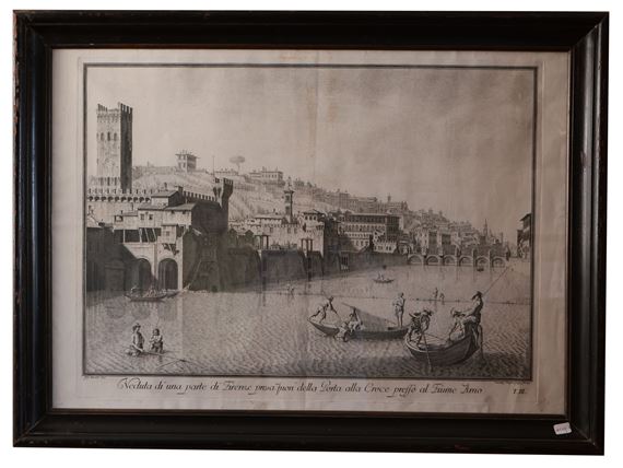 Giuseppe Zocchi | View of a part of Florence outside the Porta alla ...