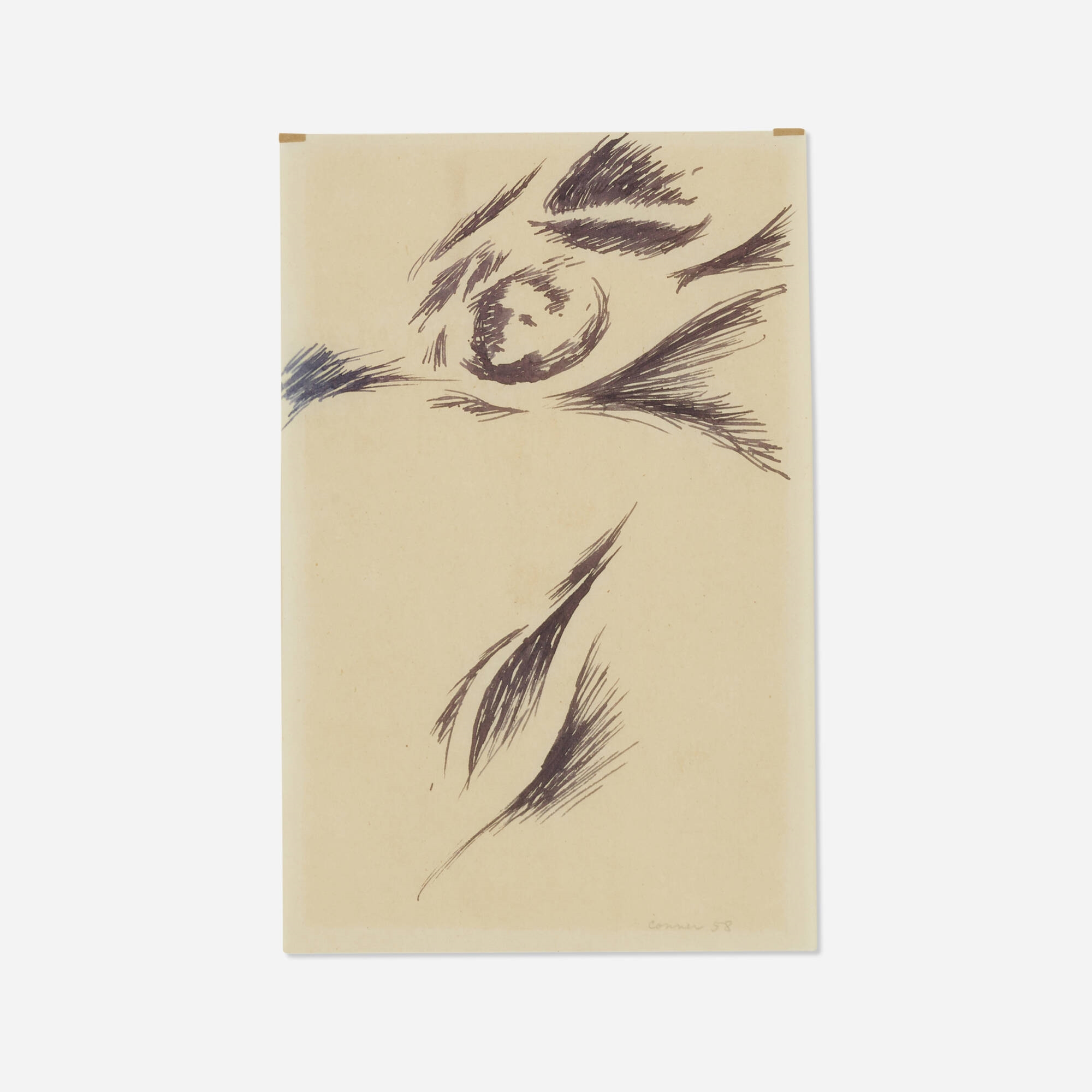 Bruce Conner | INKBLOT DRAWING (5/13/93) (1993) | MutualArt