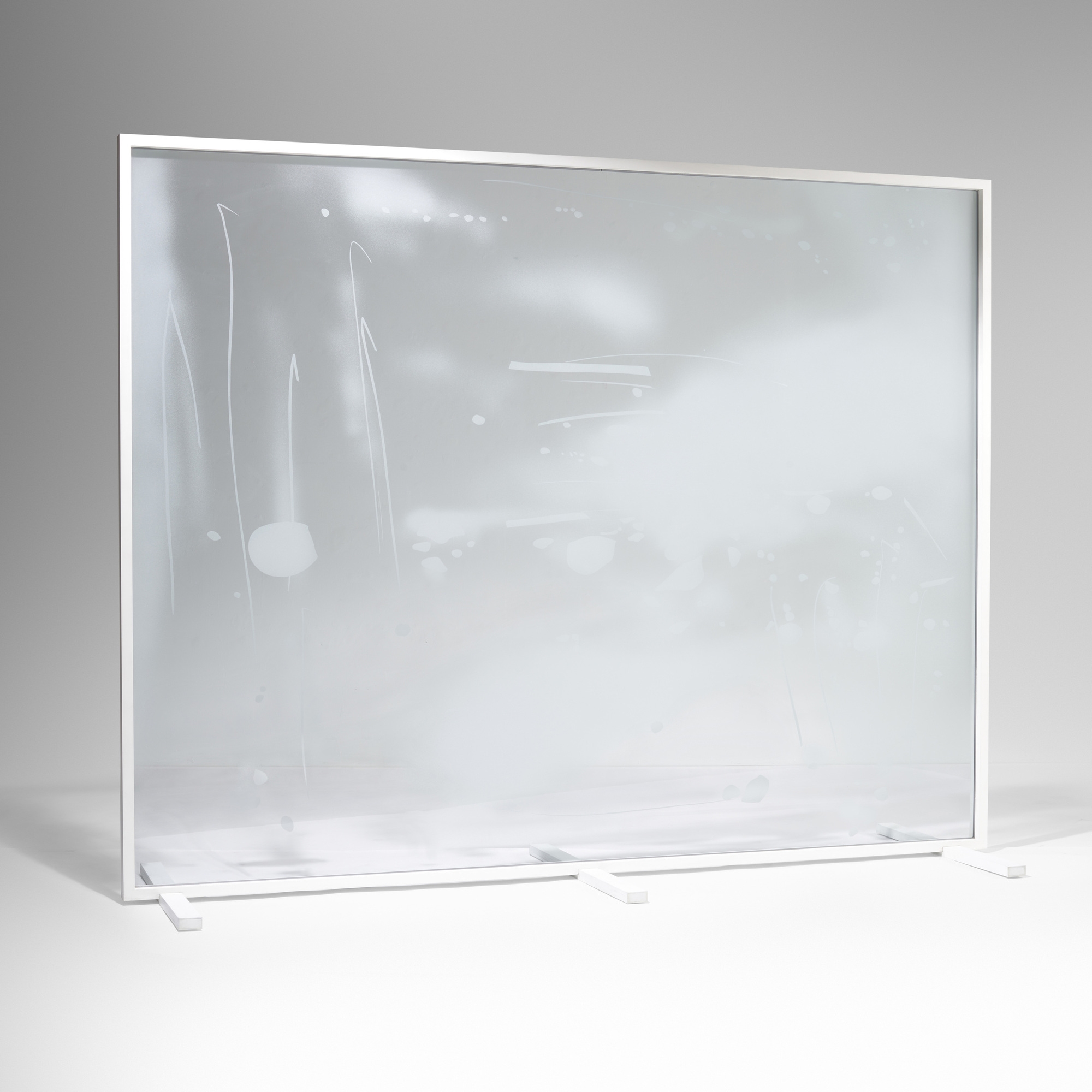 Michael Heizer | Sandblasted Etched Glass Window (1974) | MutualArt