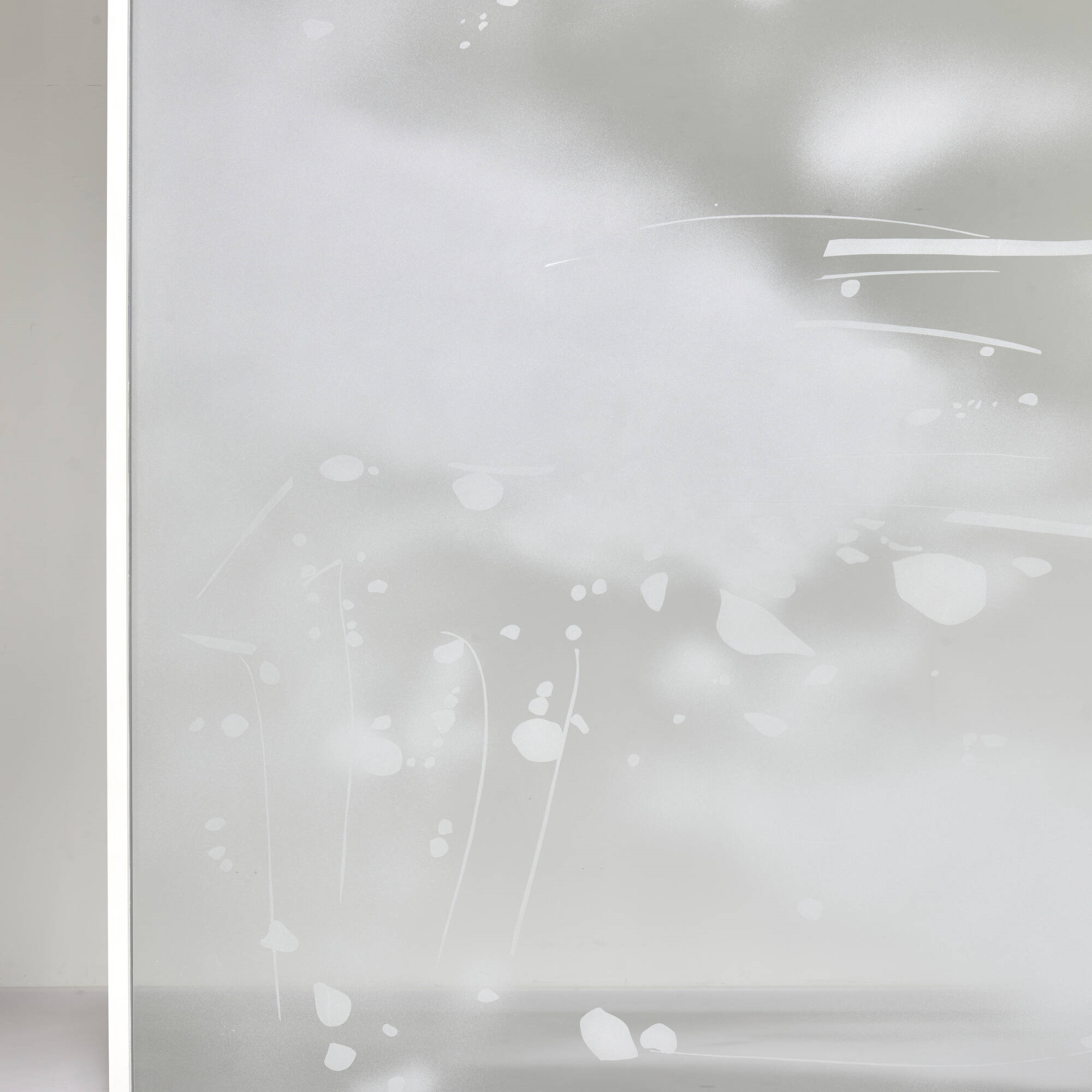 Michael Heizer | Sandblasted Etched Glass Window (1974) | MutualArt