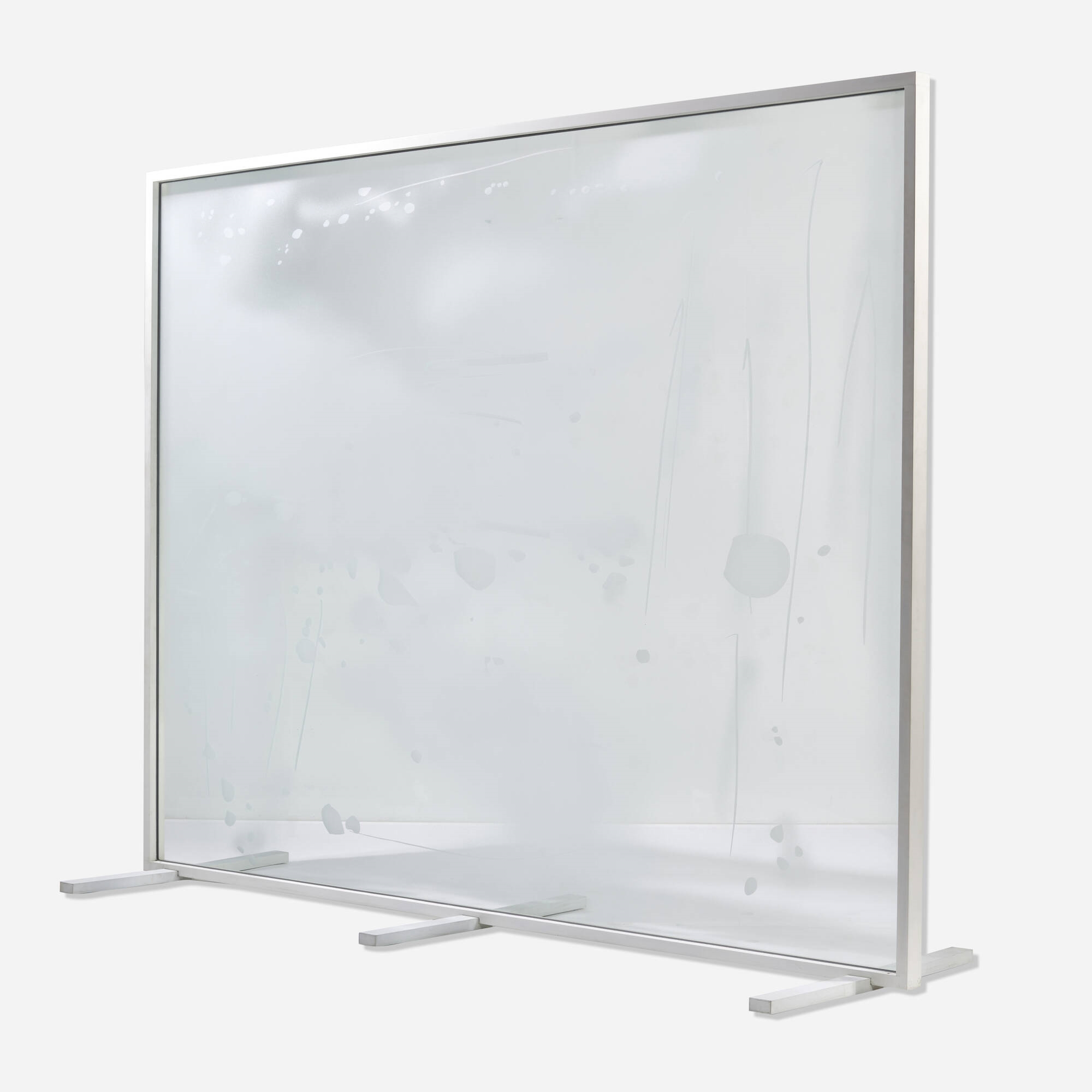 Michael Heizer | Sandblasted Etched Glass Window (1974) | MutualArt