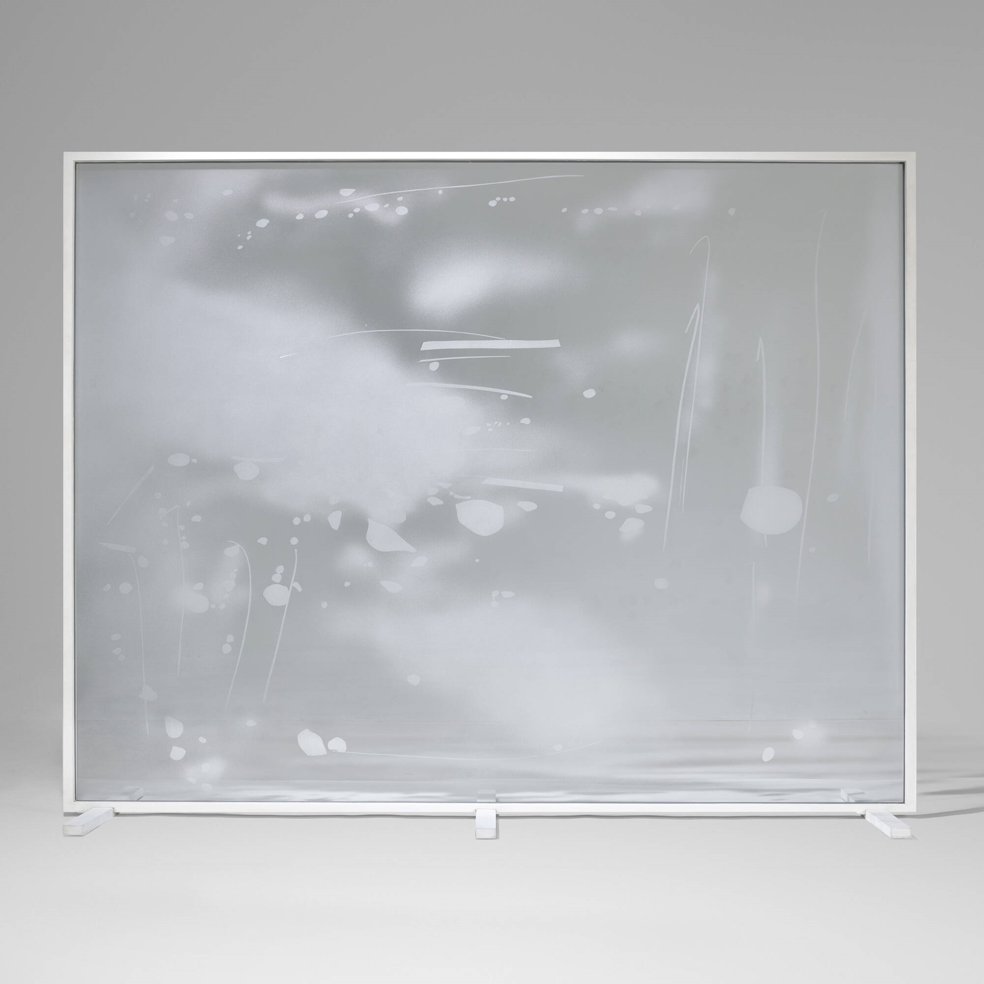 Michael Heizer | Sandblasted Etched Glass Window (1974) | MutualArt