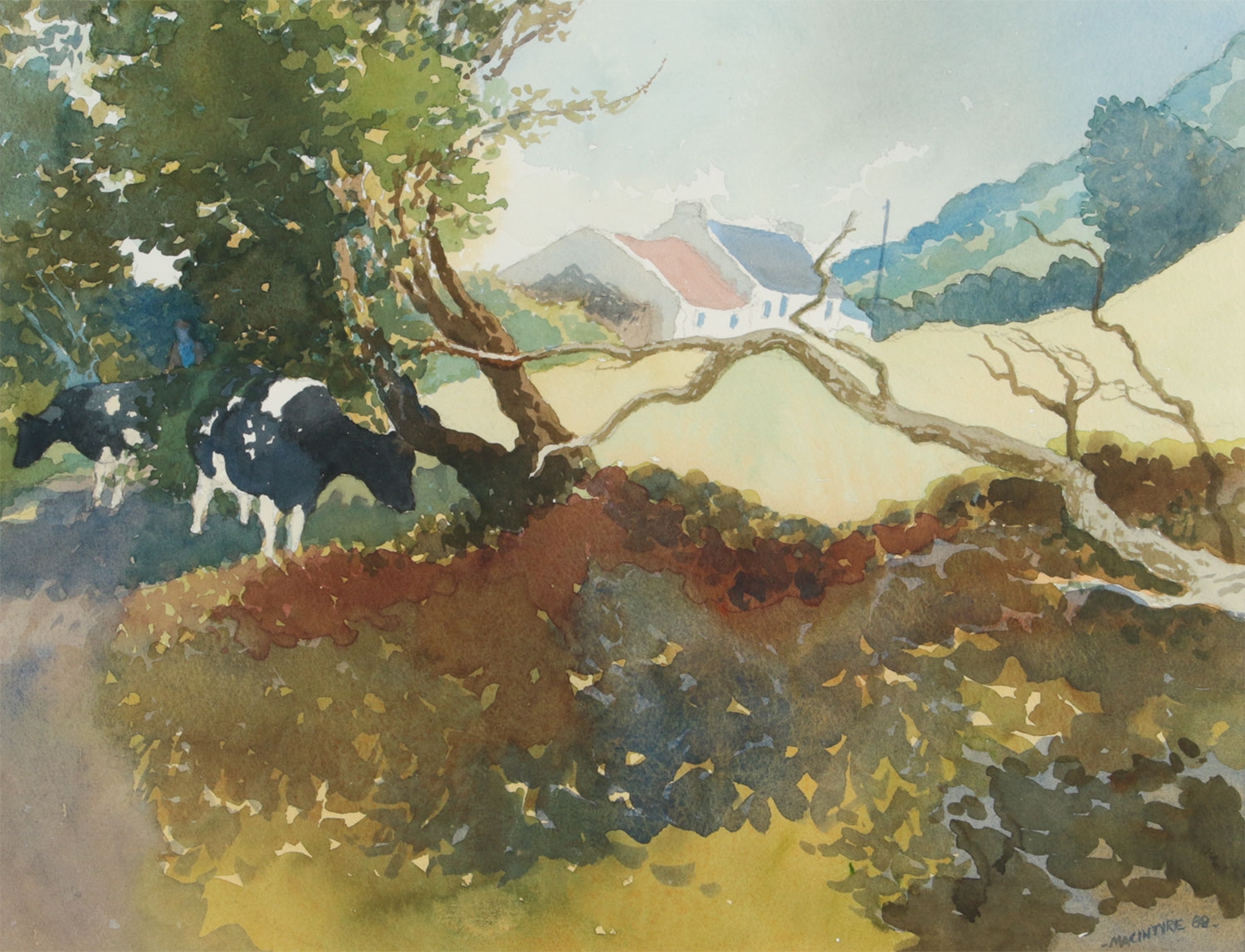James McIntyre | 'COWS IN A LANE, KNOCKAGH HILL' | MutualArt