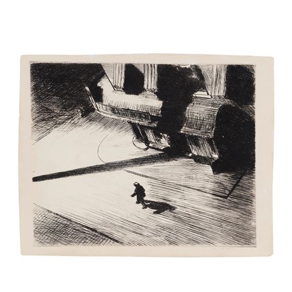 Edward Hopper | Night Shadows, from Six American Etchings (Series I ...