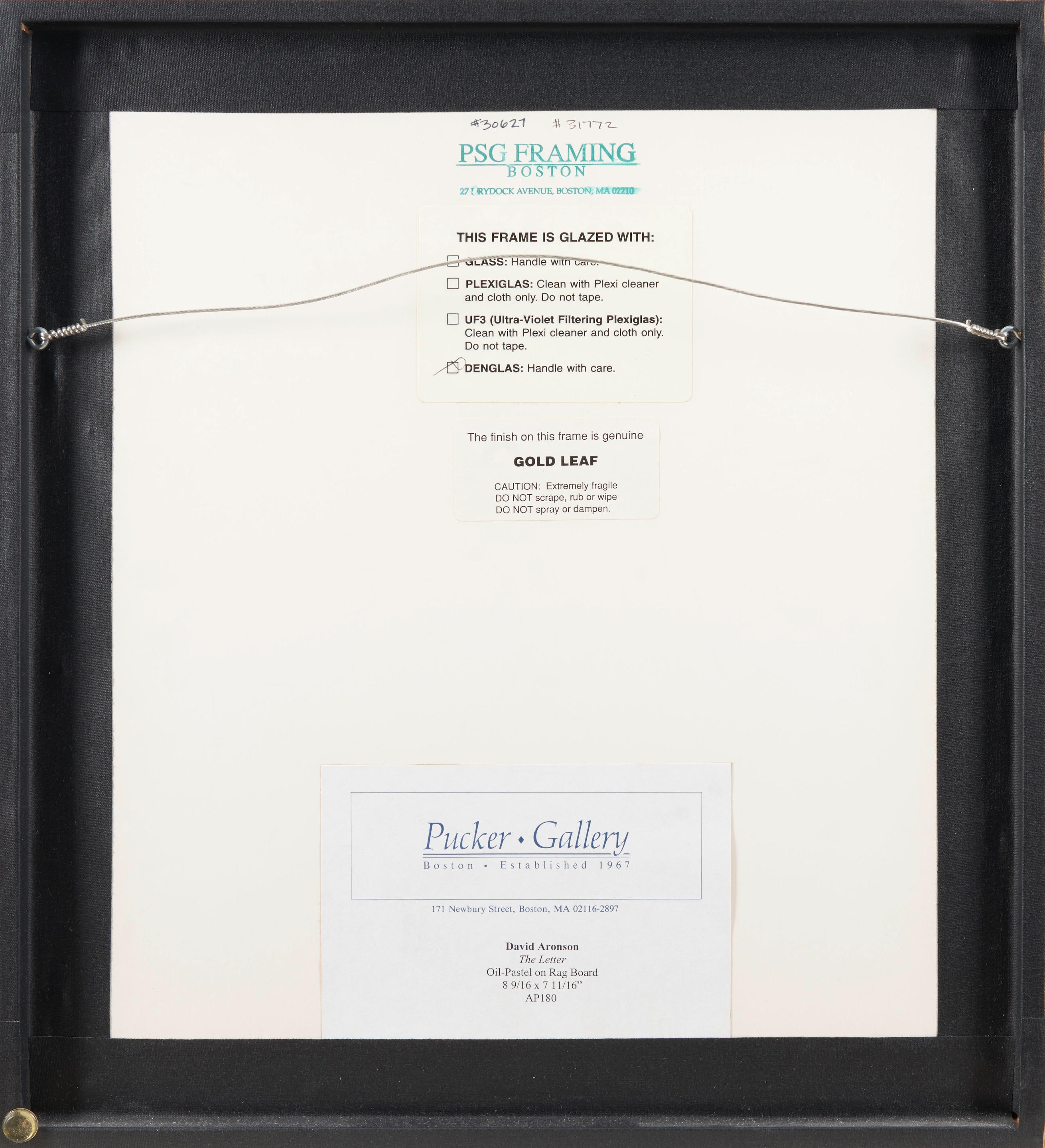 David Aronson | THE LETTER | MutualArt