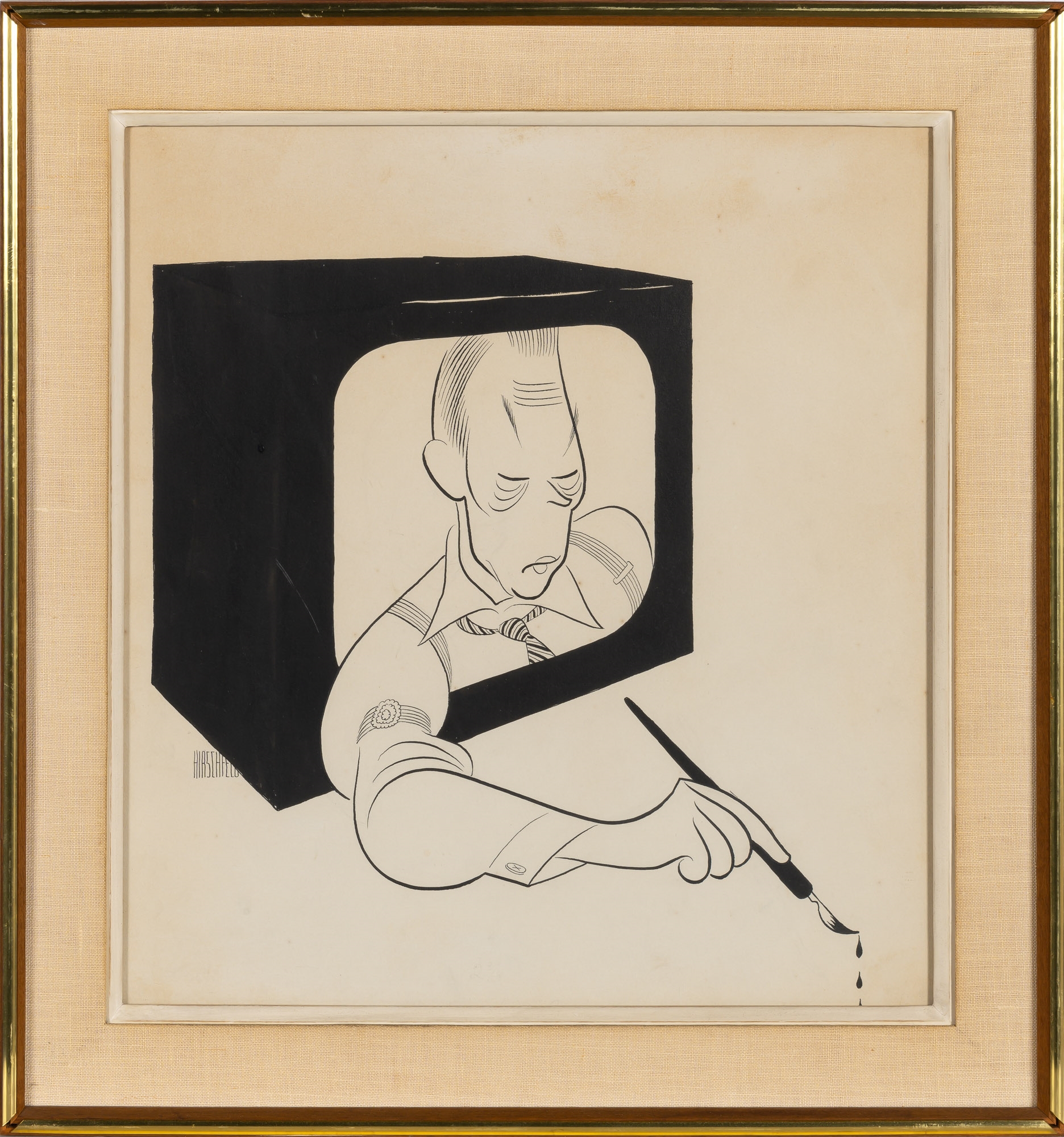 Al Hirschfeld | An original Al Hirschfeld depicting comedian Fred Allen ...
