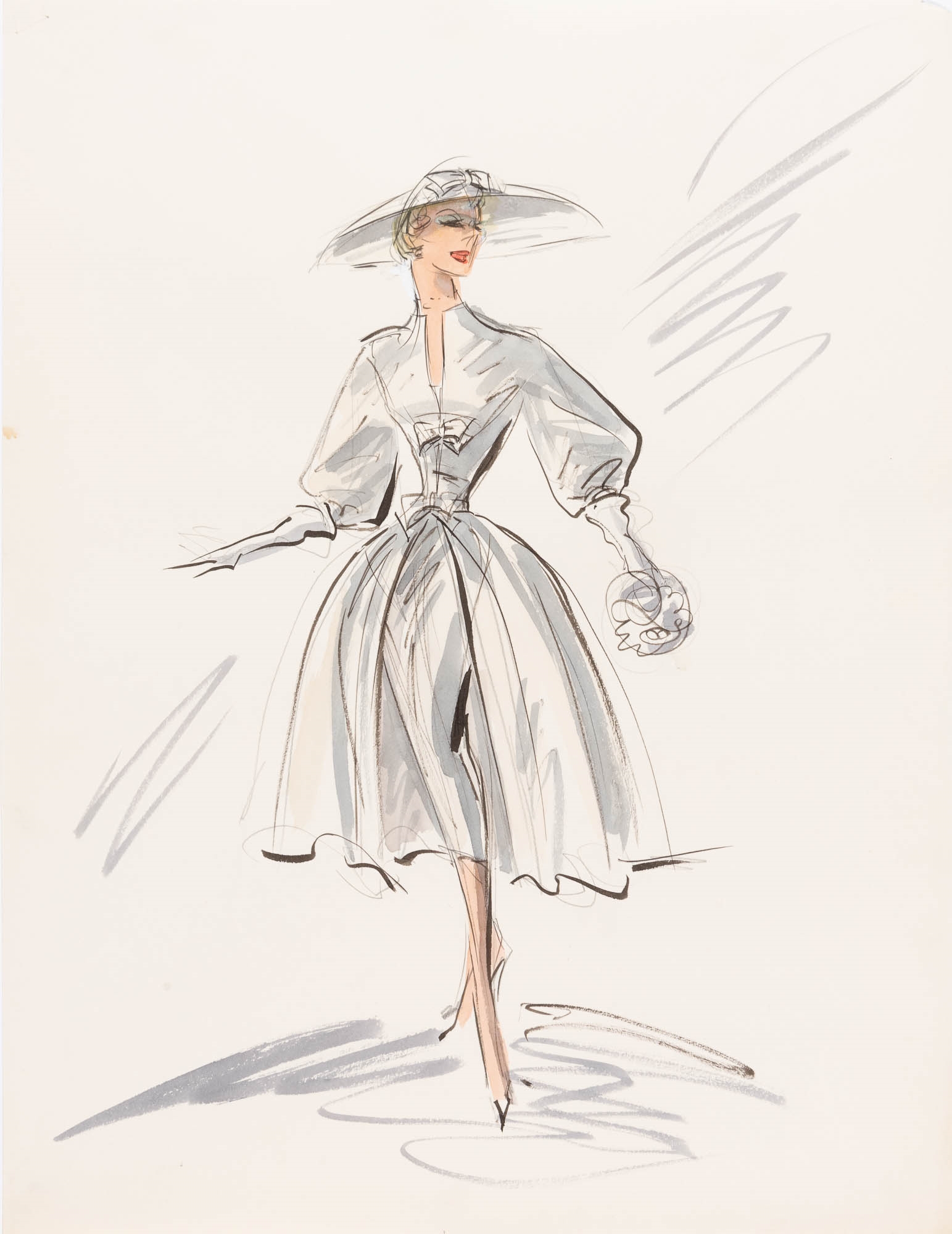 Edith Head | A costume design image from All About Eve, featuring Bette ...