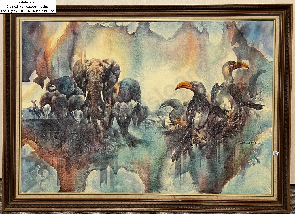 Edmund Barton | Animal Study Watercolour (South Africa) | MutualArt