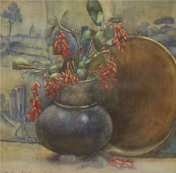 Edward Sherard Kennedy | Still life of flowers in a vase | MutualArt