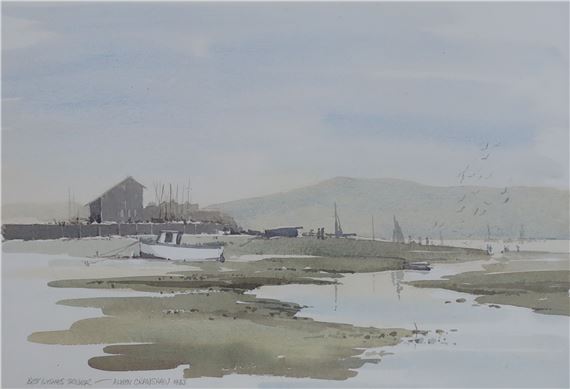Alwyn Crawshaw | Estuary at low tide (1983) | MutualArt