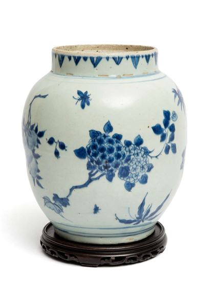 Chinese School, 17th century | A blue and white Transitional jar (17th ...