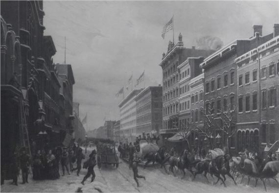 Hippolyte Victor Valentin Sébron | Winter Scene in Broadway | MutualArt