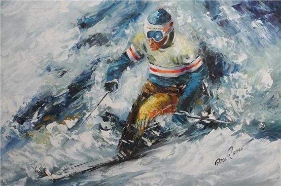 Roy Pierce | The Skier (20th Century) | MutualArt